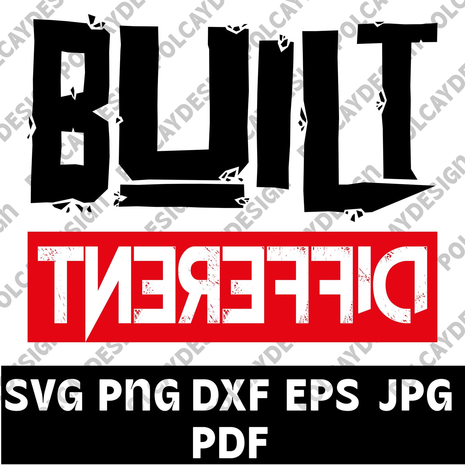 Built Different Svg, Built Different Clipart, Hustle Svg, Cut Files for ...