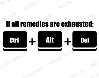Ctrl Alt Del Svg - Etsy