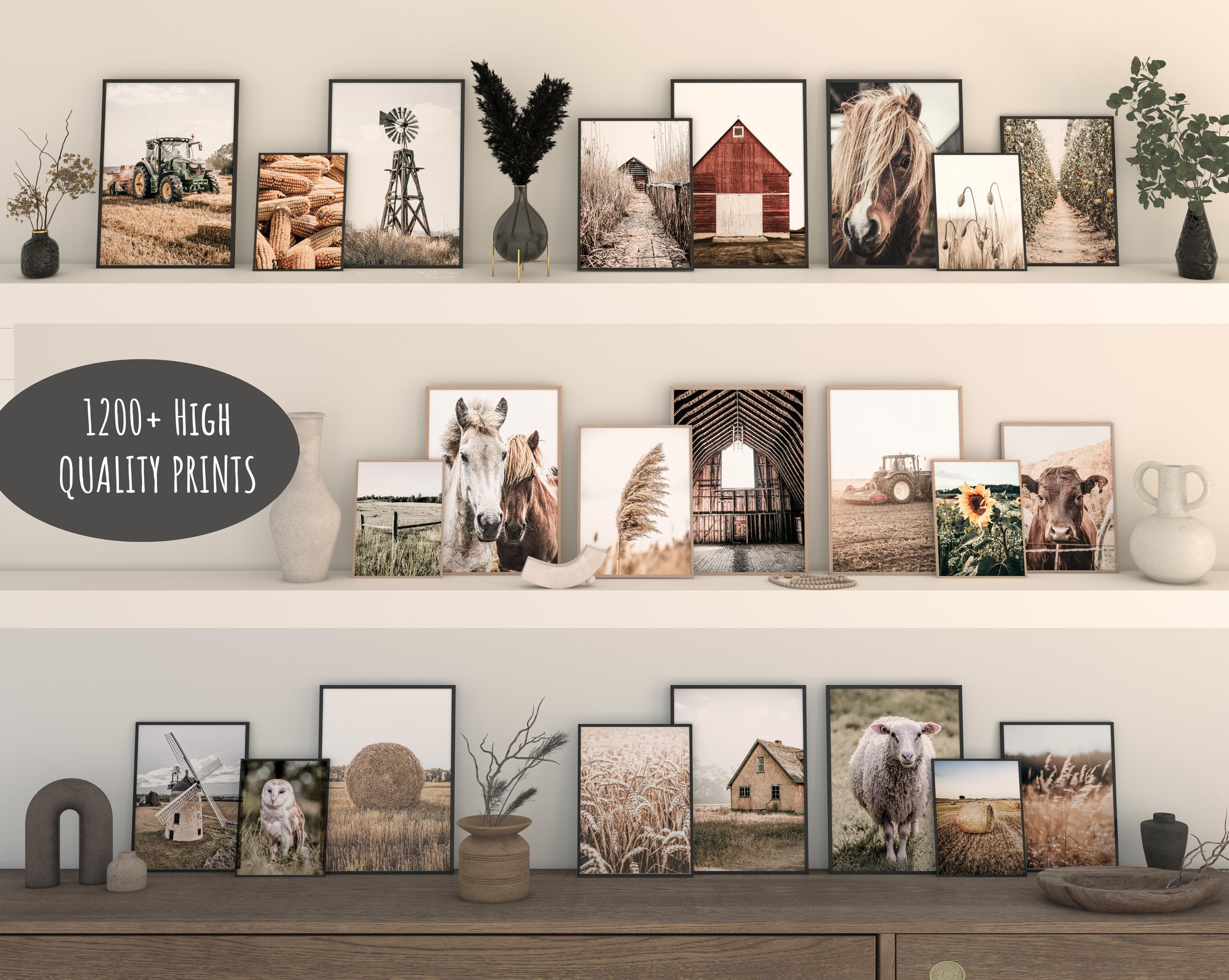 1200x FARMHOUSE Printable Set, Rustic Wall Art, Farm Prints, Farmhouse ...
