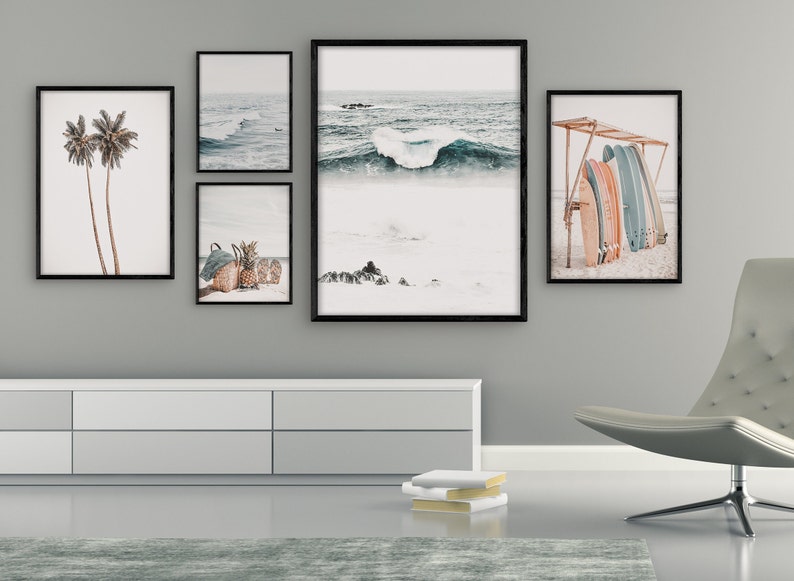 200x SOFT BEACH Printable Set Beach Wall Art Beach Prints - Etsy