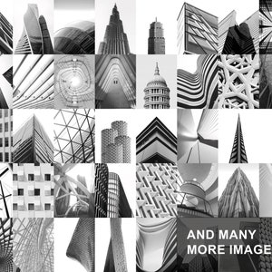 300x Black & White Architectural Print Set, Architecture Wall Art ...