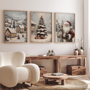 Set of 1000 Christmas Prints, Christmas Printable, Winter Wall Art ...