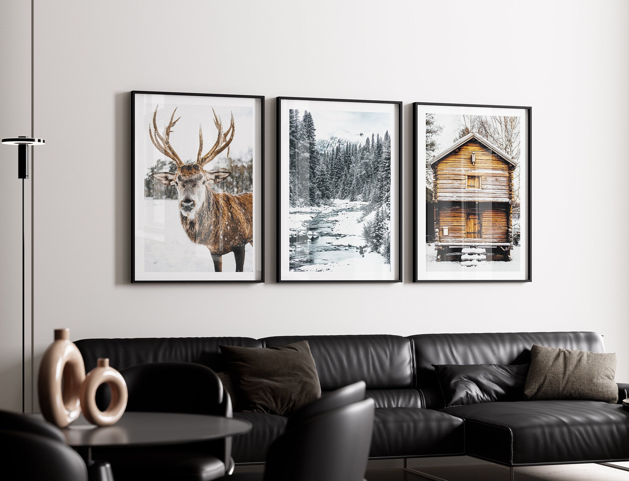 1000x WINTER Printable Set, Winter Wall Art, Forest Prints, Printable ...