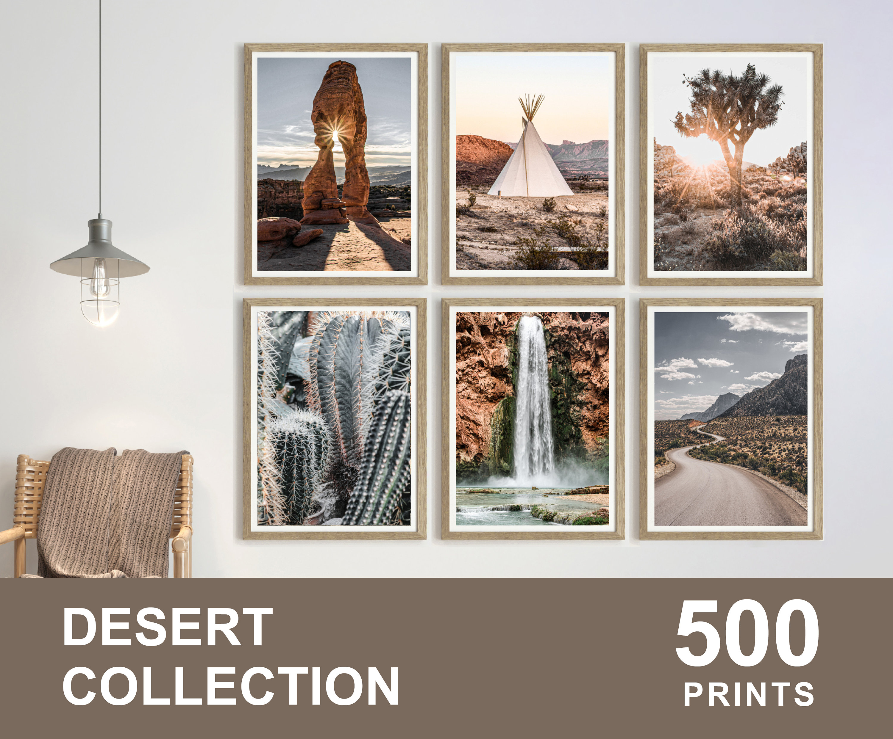 500x Desert Prints, Southwest Poster Set, Desert Wall Art, Arizona ...