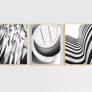 300x Black & White Architectural Print Set, Architecture Wall Art ...