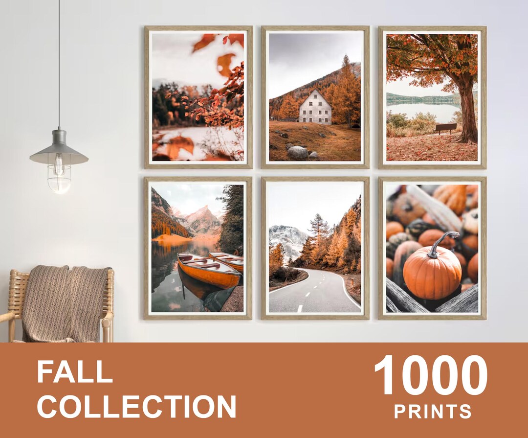 1000x Autumn Printable Set, Fall Wall Art, Fall Prints, Halloween Decor ...