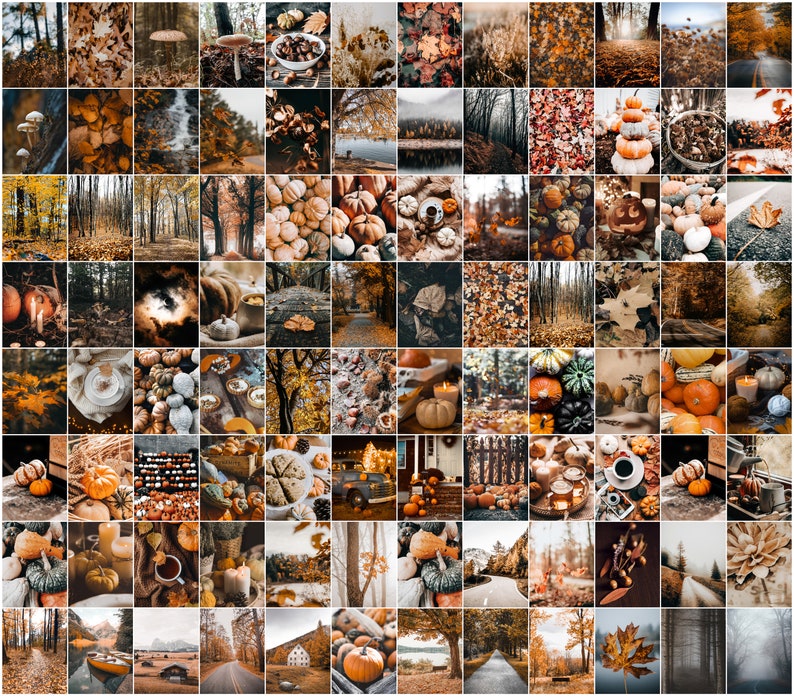 1000x Autumn Printable Set, Fall Wall Art, Fall Prints, Halloween Decor ...