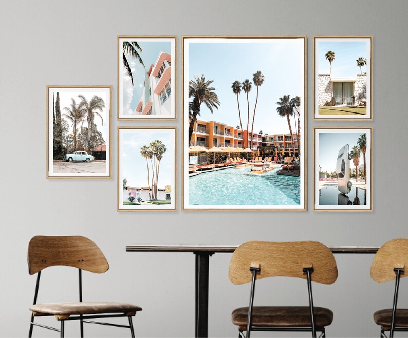 200x California Printable Set, Palm Springs Prints, Beach Wall Art ...