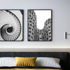 300x Black & White Architectural Print Set, Architecture Wall Art ...