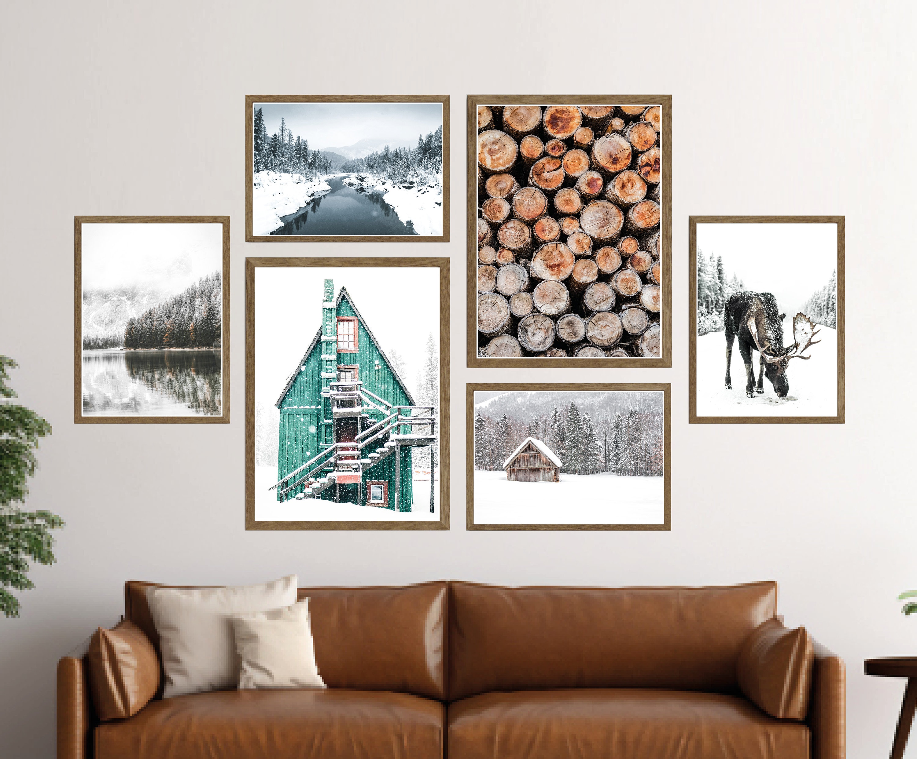 1000x WINTER Printable Set, Winter Wall Art, Forest Prints, Printable ...