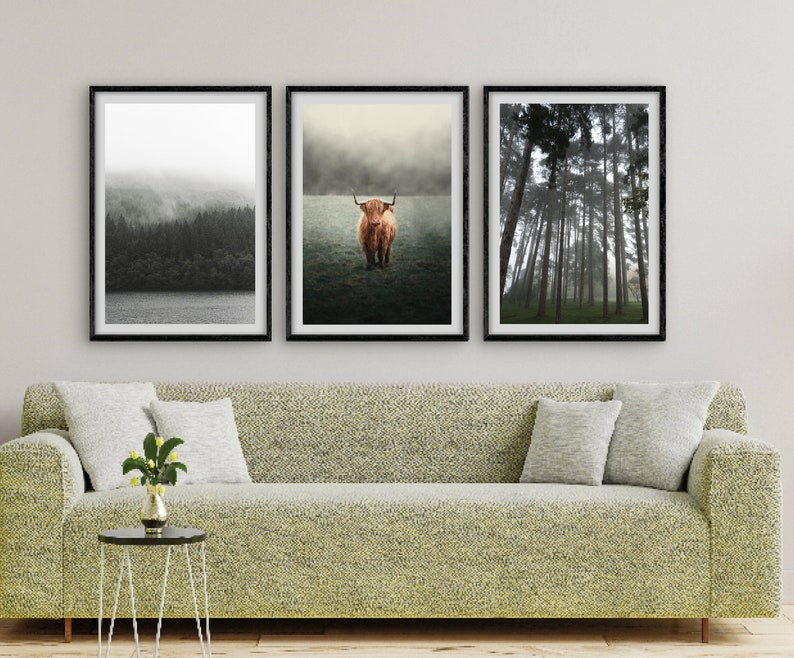 350x FOGGY NATURE Printable Set, Nature Wall Art, Foggy Forest Prints ...