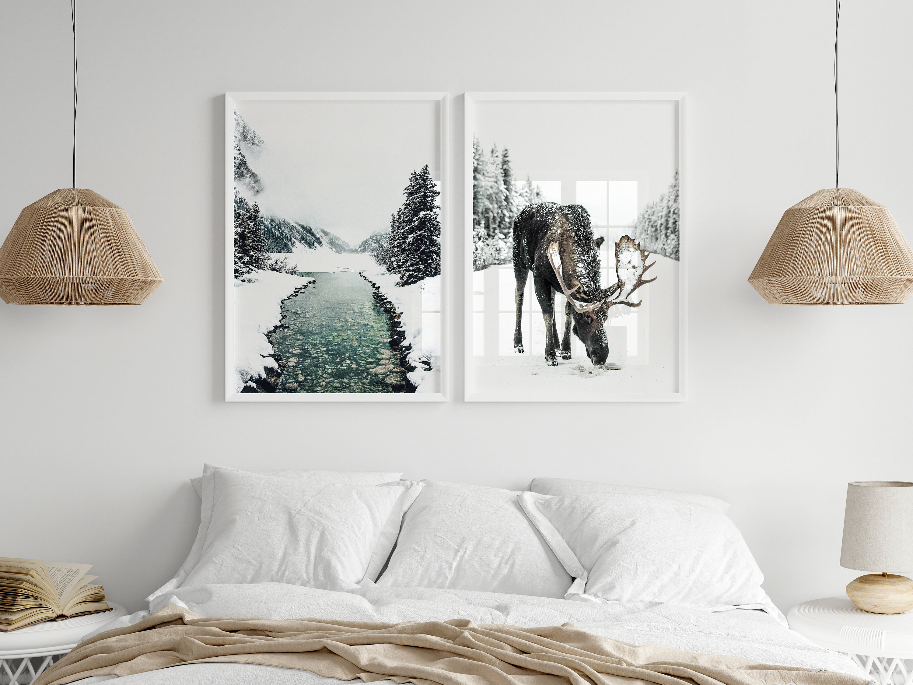 1000x WINTER Printable Set, Winter Wall Art, Forest Prints, Printable ...