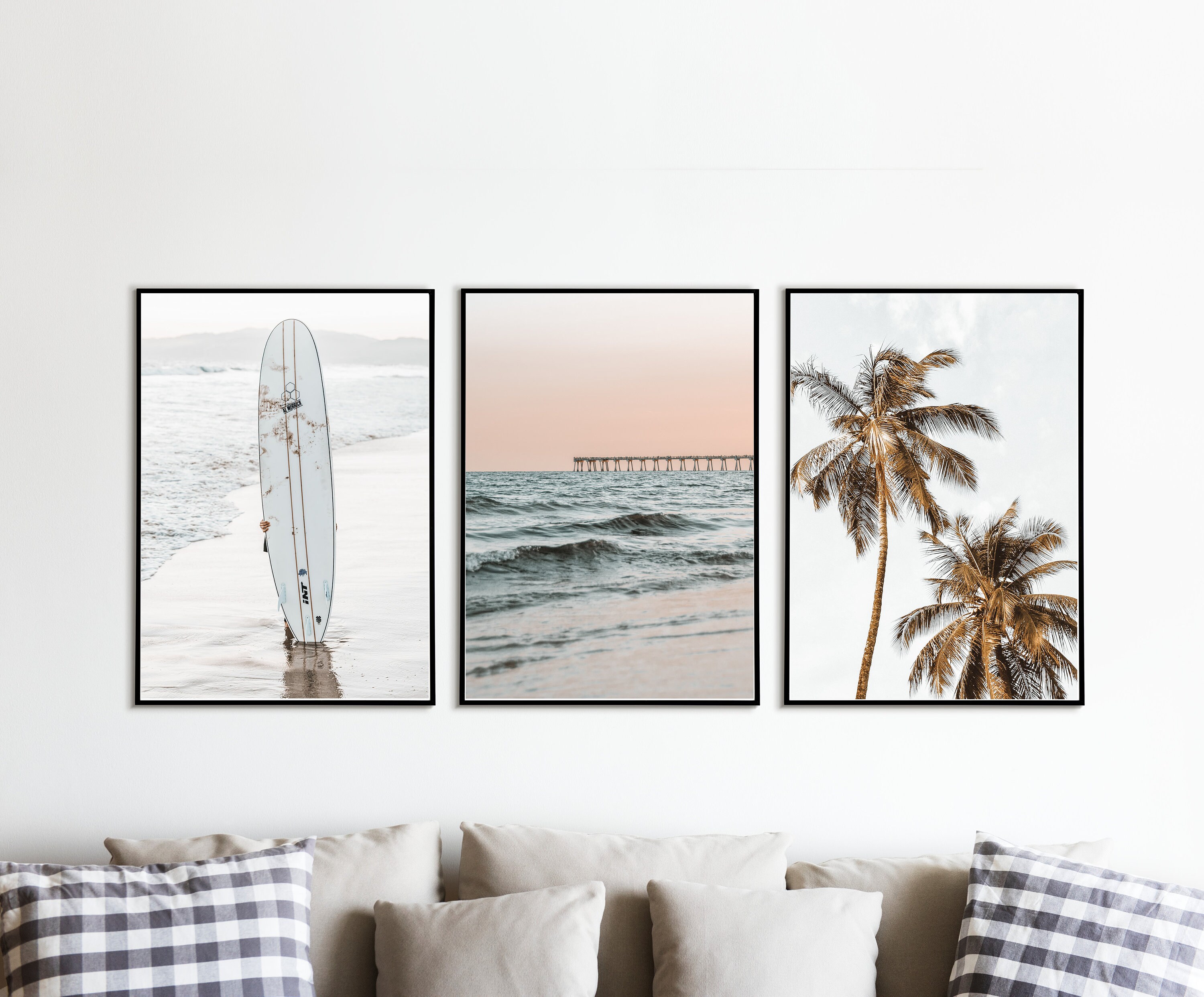 2000x NEUTRAL BEACH Printable Set, Beach Wall Art, Beach Prints ...