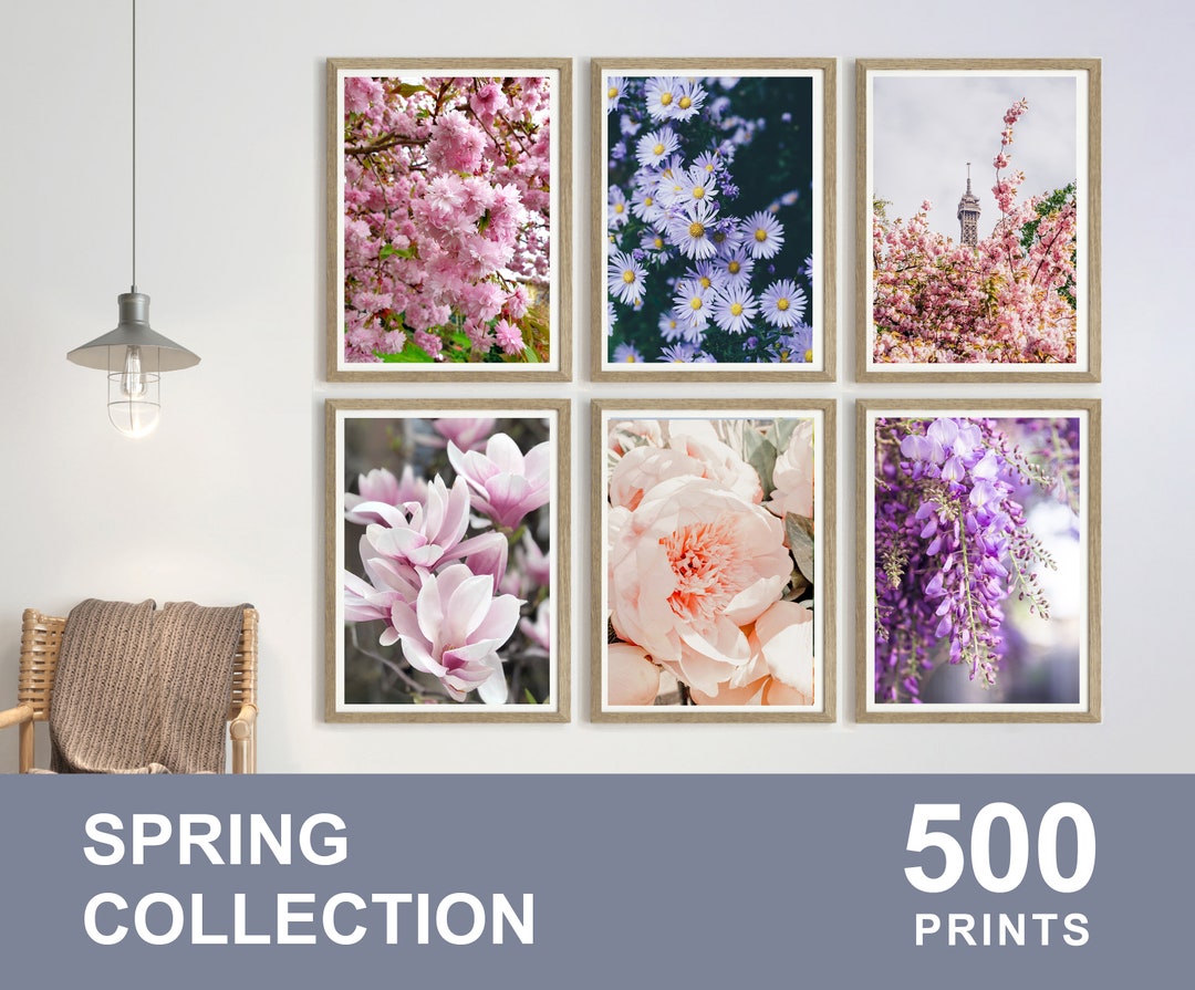 Set of 500 SPRING Prints, Spring Wall Art, Spring Printable, Spring ...