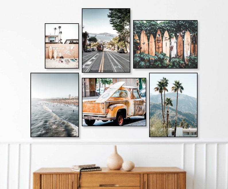 200x California Printable Set, Palm Springs Prints, Beach Wall Art ...