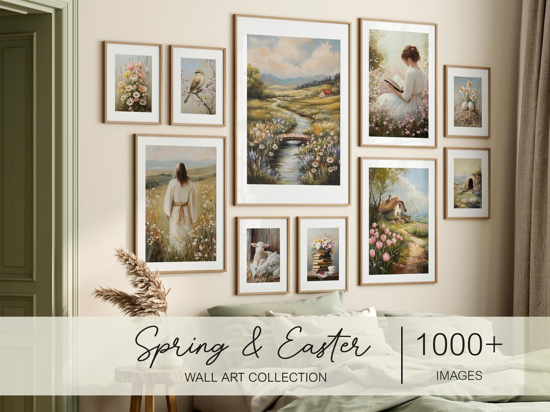 Set of 1000+ SPRING & EASTER Prints, Spring Wall Art, Spring Printable ...