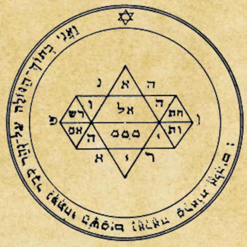 The Fifth Pentacle of Jupiter Attunement - Etsy
