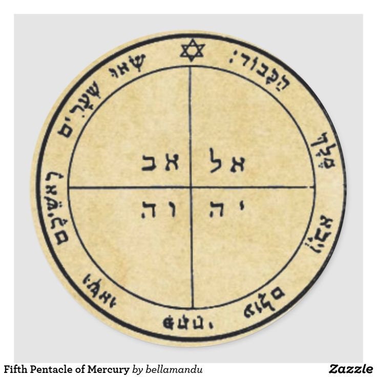 The Fifth Pentacle of Mercury Attunement - Etsy