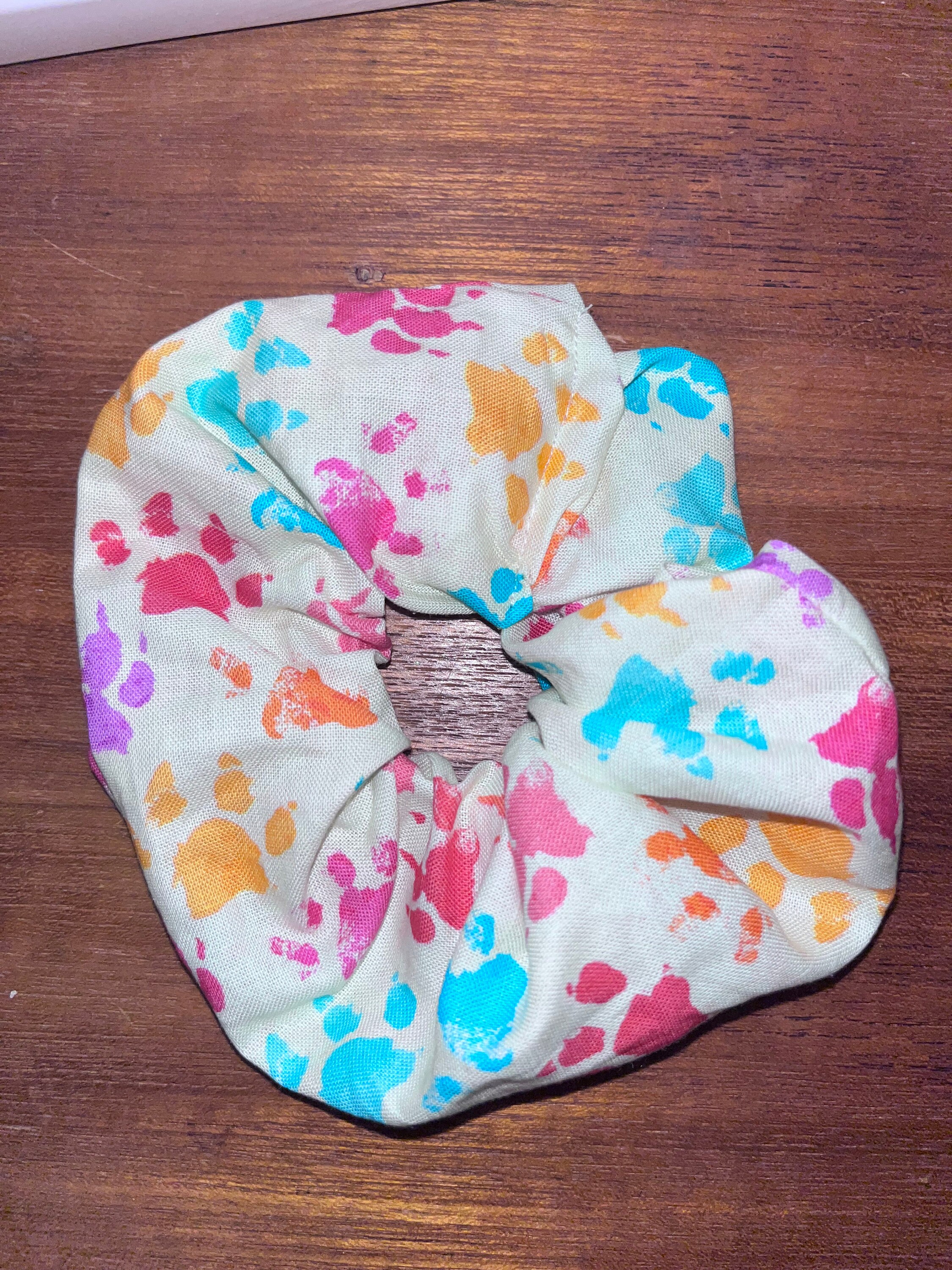 Dog Paw Print Scrunchies / Hair Accessories - Etsy