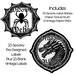 Vintage Gothic Bottle Labels Procreate Stamps, Antique Spooky Potion ...