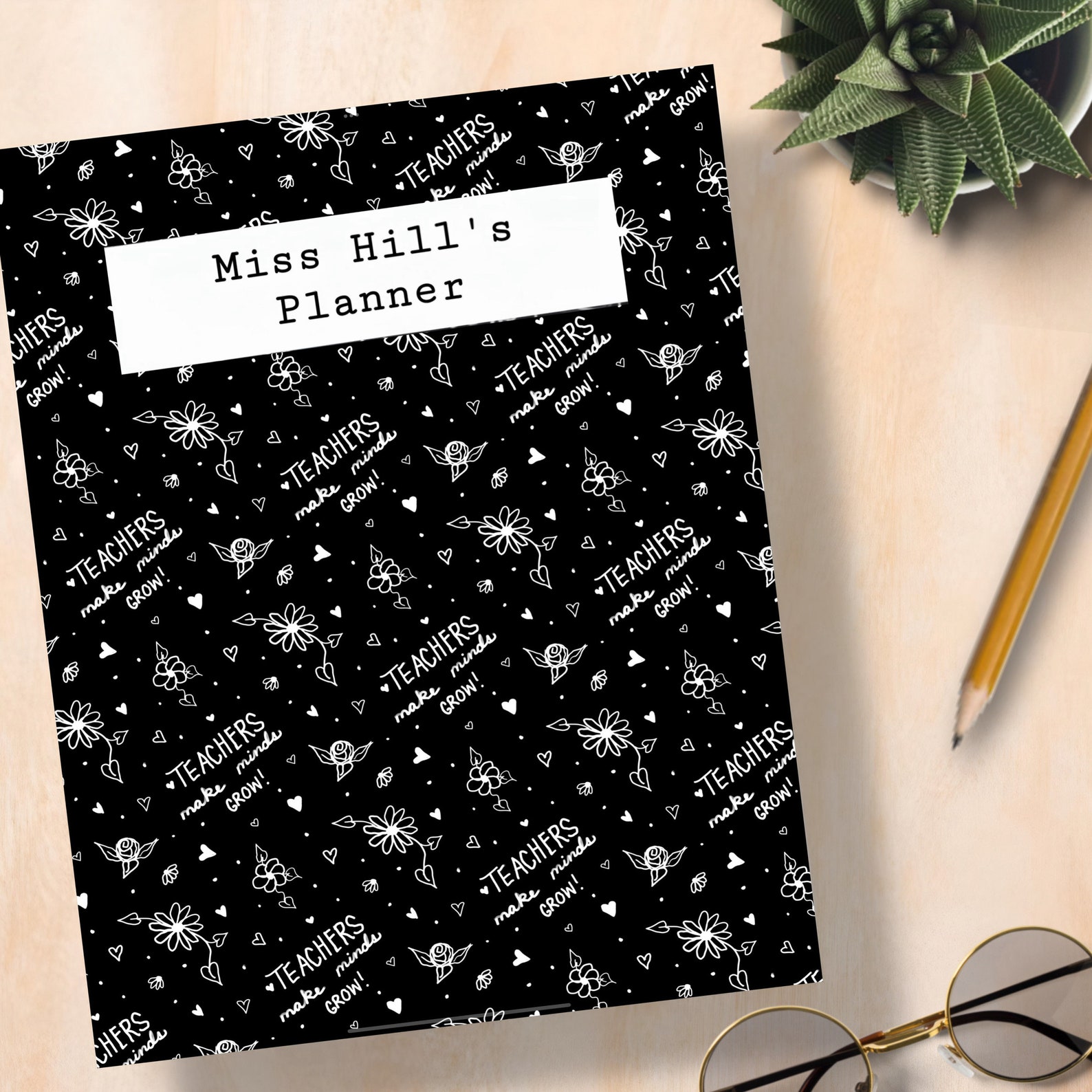 Hand-drawn School Teacher Seamless Patterns, High Resolution Instant ...