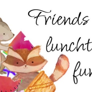 Adorable Woodland Animals Lunch-notes Add Fun to Your Child’s Day ...