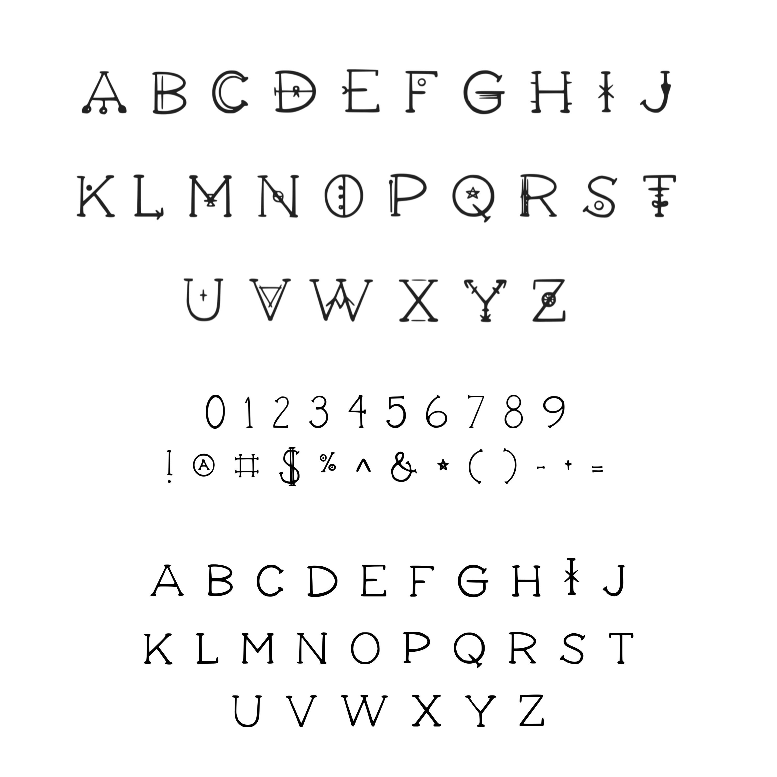 Coven Hand-lettered Archaic Font, OTF & TTF for Crafter, Cricut ...
