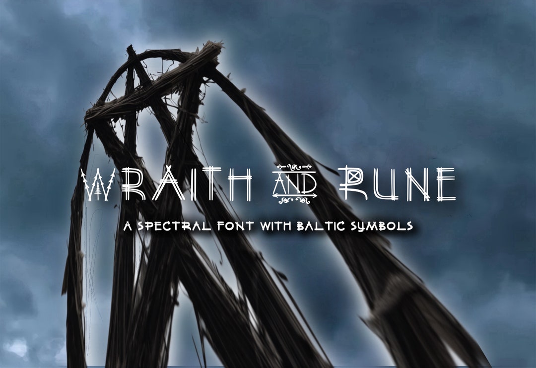 Wraith & Rune Arcane Hand-lettered Font, OTF, TTF for Crafter, Cricut ...