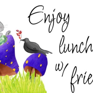 Adorable Woodland Animals Lunch-notes Add Fun to Your Child’s Day ...