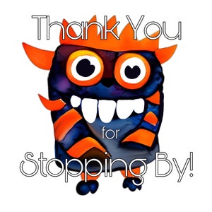 Cute Monster Clipart Pngs, Commercial Use Instant Download Sublimation ...