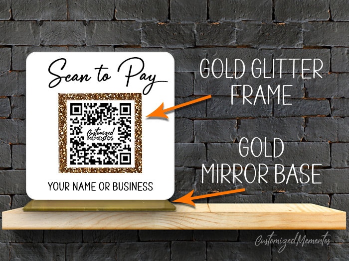 Acrylic QR Code Business Sign Single QR Code Signs - Etsy