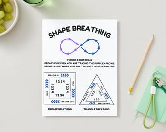 Shape Breathing Exercises-breathing Techniques for Kids- Shape Matching ...