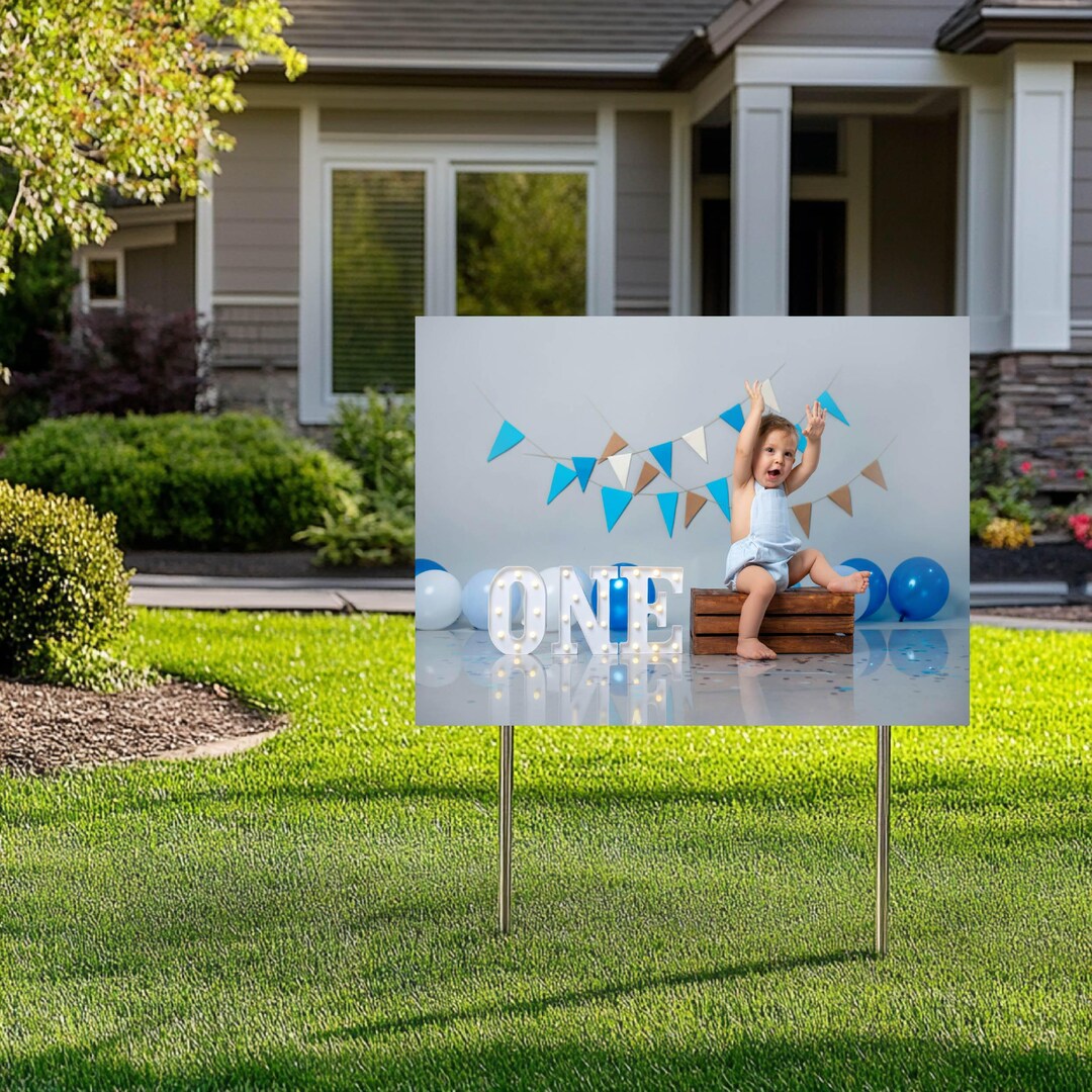 Custom Photo Yard Sign, Personalized Yard Sign, Custom Yard Sign ...