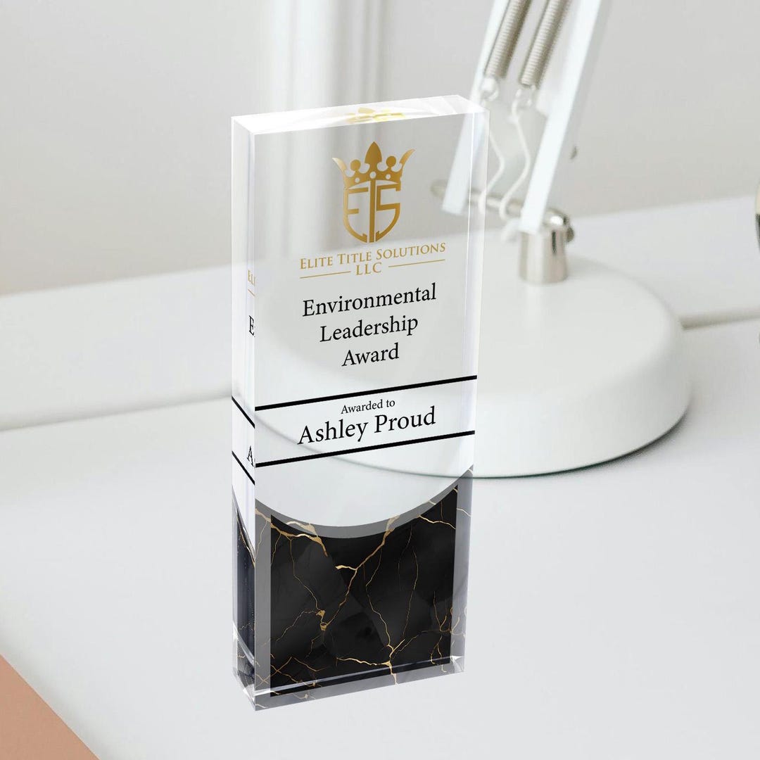 Retirement & Staff Recognition, Custom Award Plaque,engraved Crystal ...