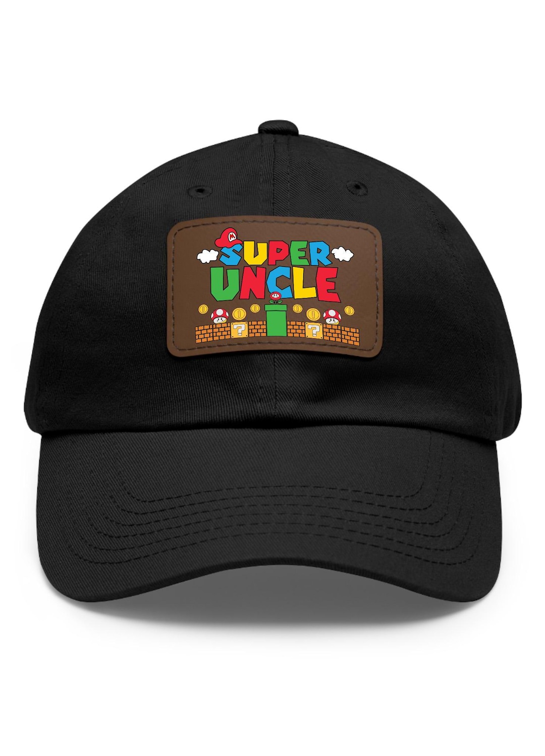 Super Uncle With Leather Patch, Father's Day Gift, Super Uncle Hat ...