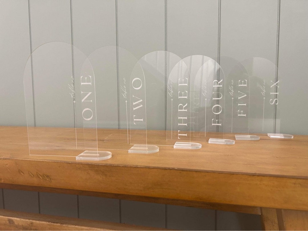 Engraved Table Numbers - Etsy