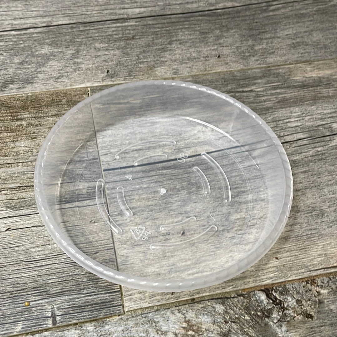 6” Round Clear Plant Pot Saucer, Drip Saucer for Pots, Sturdy Clear ...