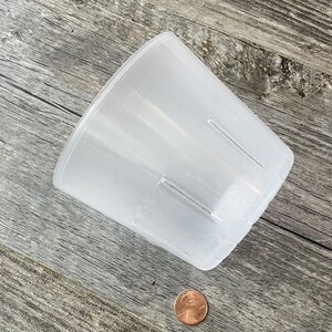 Orchid Repotting Kit With Fine Fir Bark Mix and 4" Clear Round Slotted ...