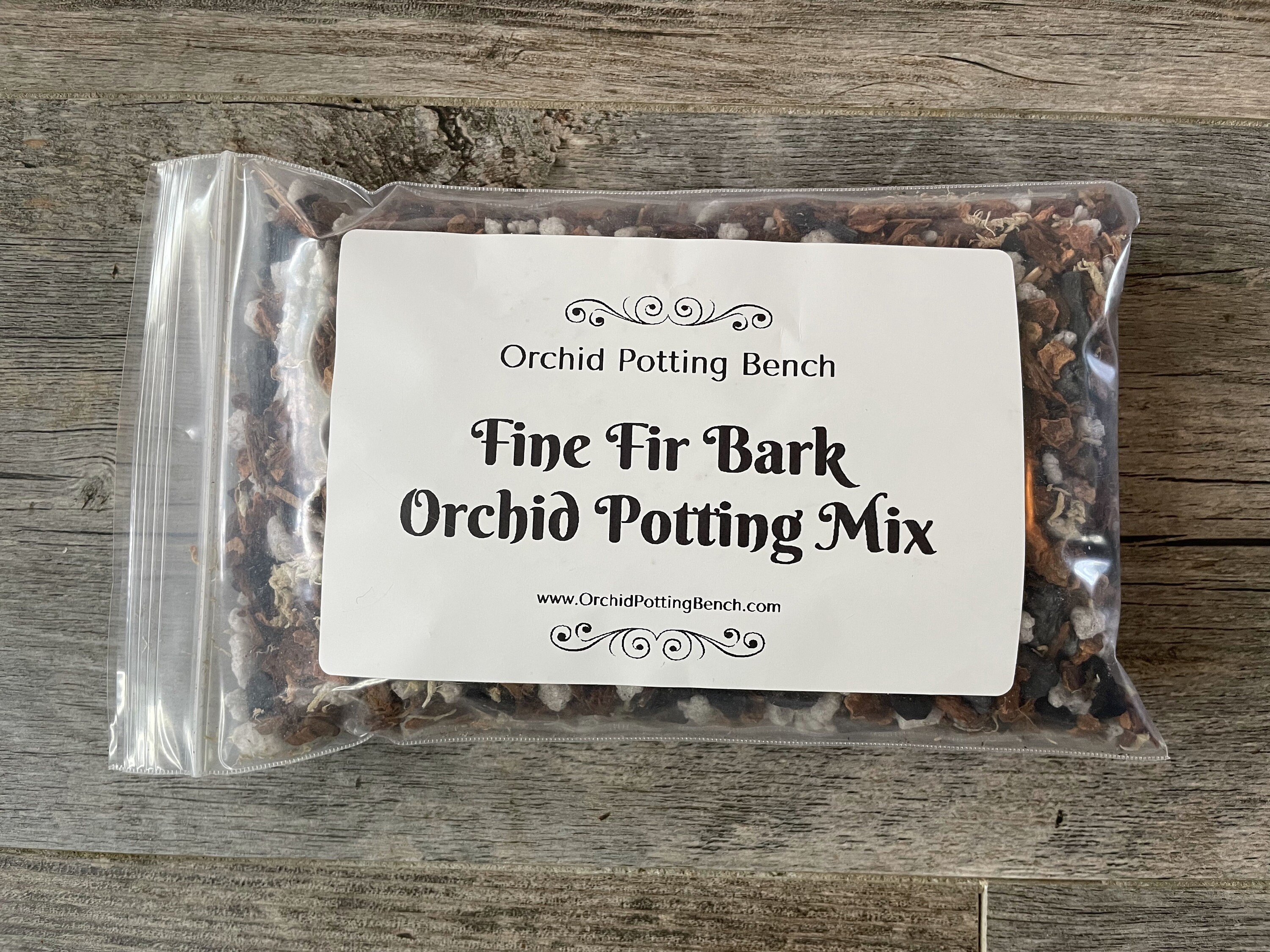 Orchid Repotting Kit With Fine Fir Bark Mix and 4" Clear Round Slotted ...
