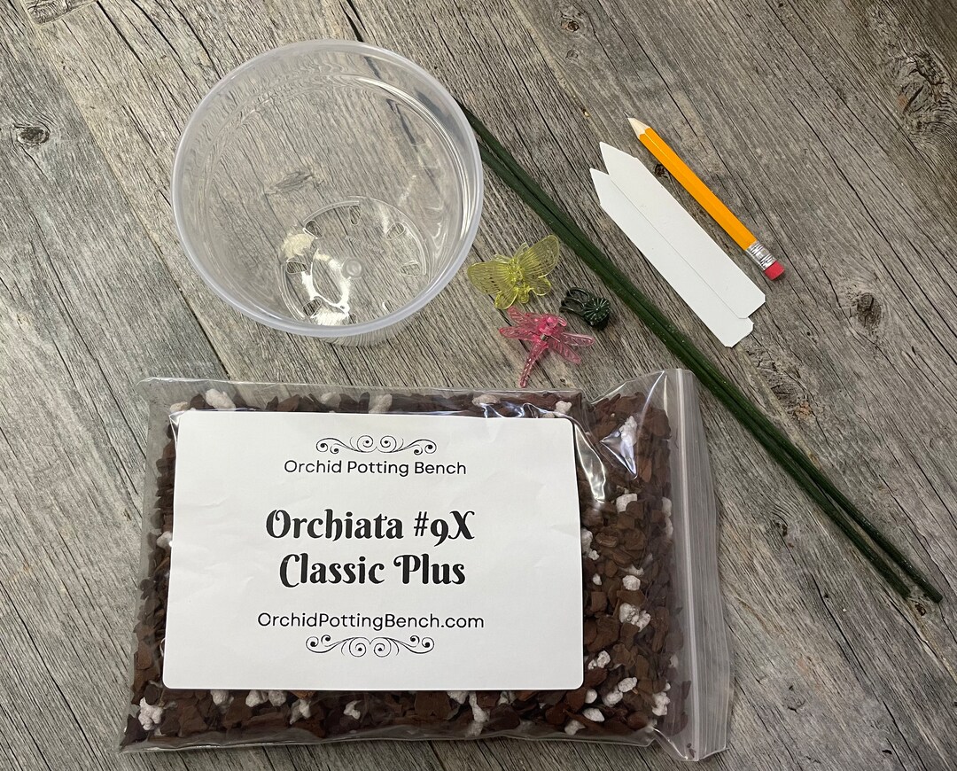 Miniature and Small Orchid Repotting Kit With Orchiata #9x Classic Plus ...