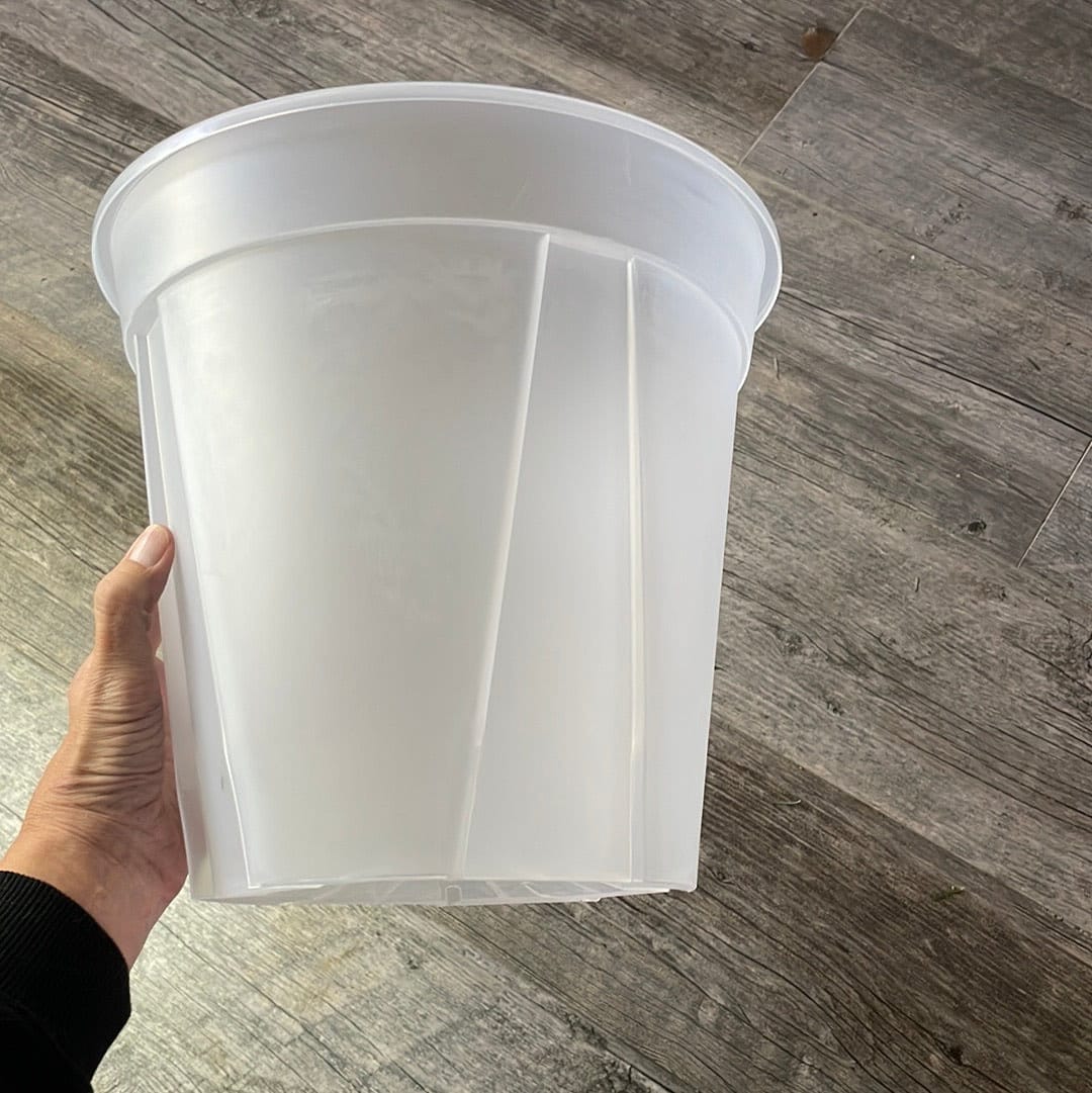 11.5” Extra Large Transparent Round Orchid Pot, Clear Plastic Pot ...