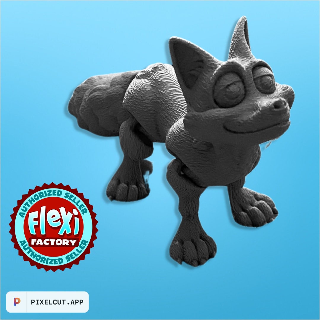 Flexi Fox Fox Fidget Toy Flexible Fox Toy Cute Fox 3d - Etsy UK