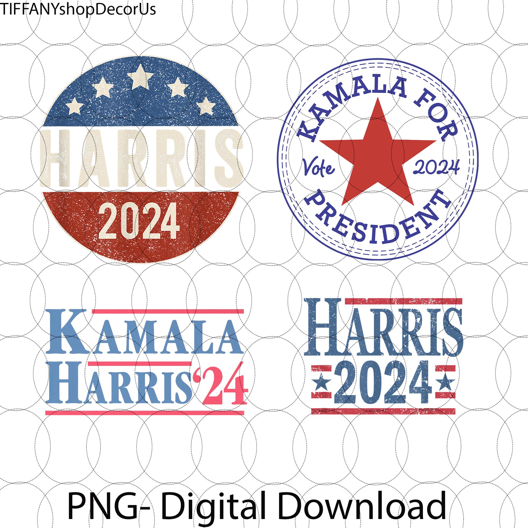 Kamala Harris 2024 Png, Kamala Harris Png Bundle for President, Madam ...