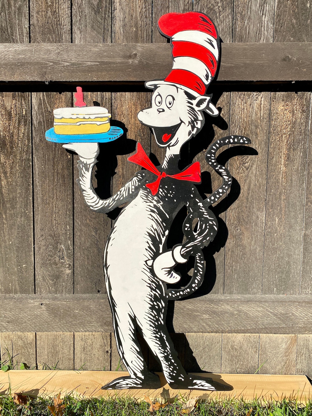 3ft Cat in the Hat Individual Cutout, Standee, Party Decor, Photo Prop ...