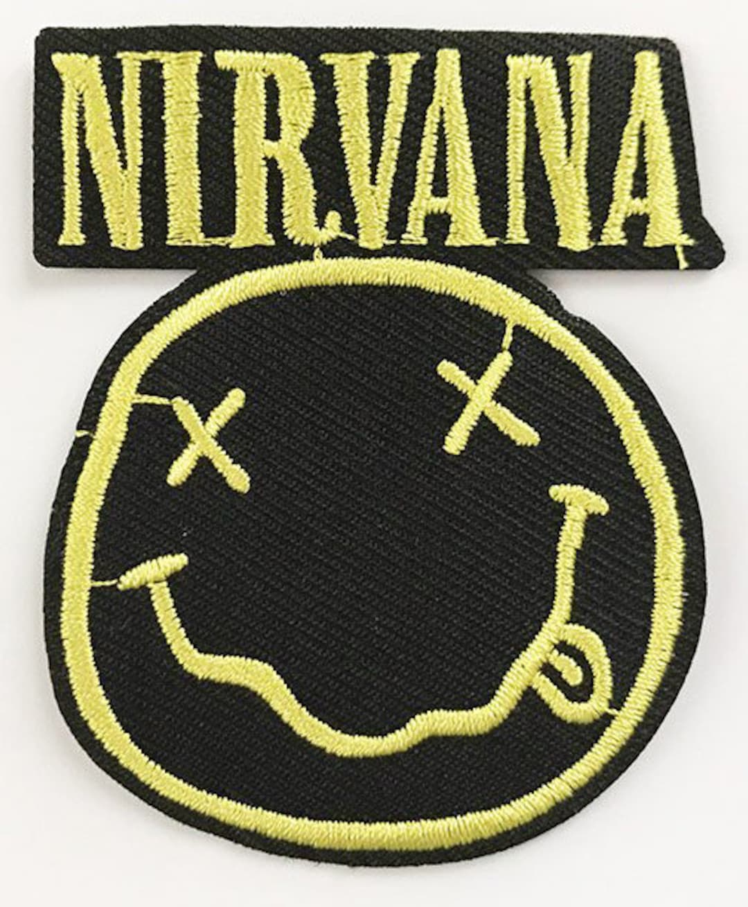 NIRVANA IRON-ON Patch Smiley Face Logo Punk Rock Foo Fighters - Etsy