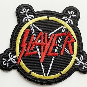 SLAYER Iron-on Pentagram Patch Rock Band Metal Pantera - Etsy