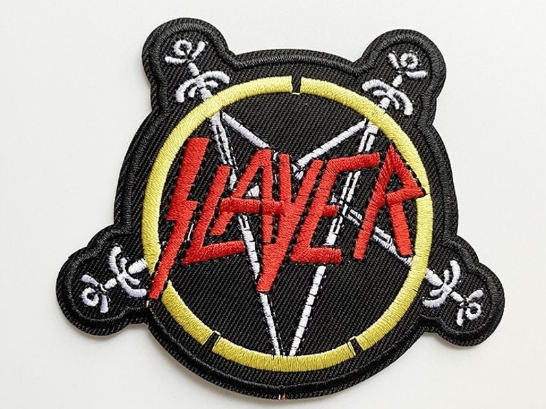 SLAYER Iron-on Pentagram Patch Rock Band Metal Pantera - Etsy