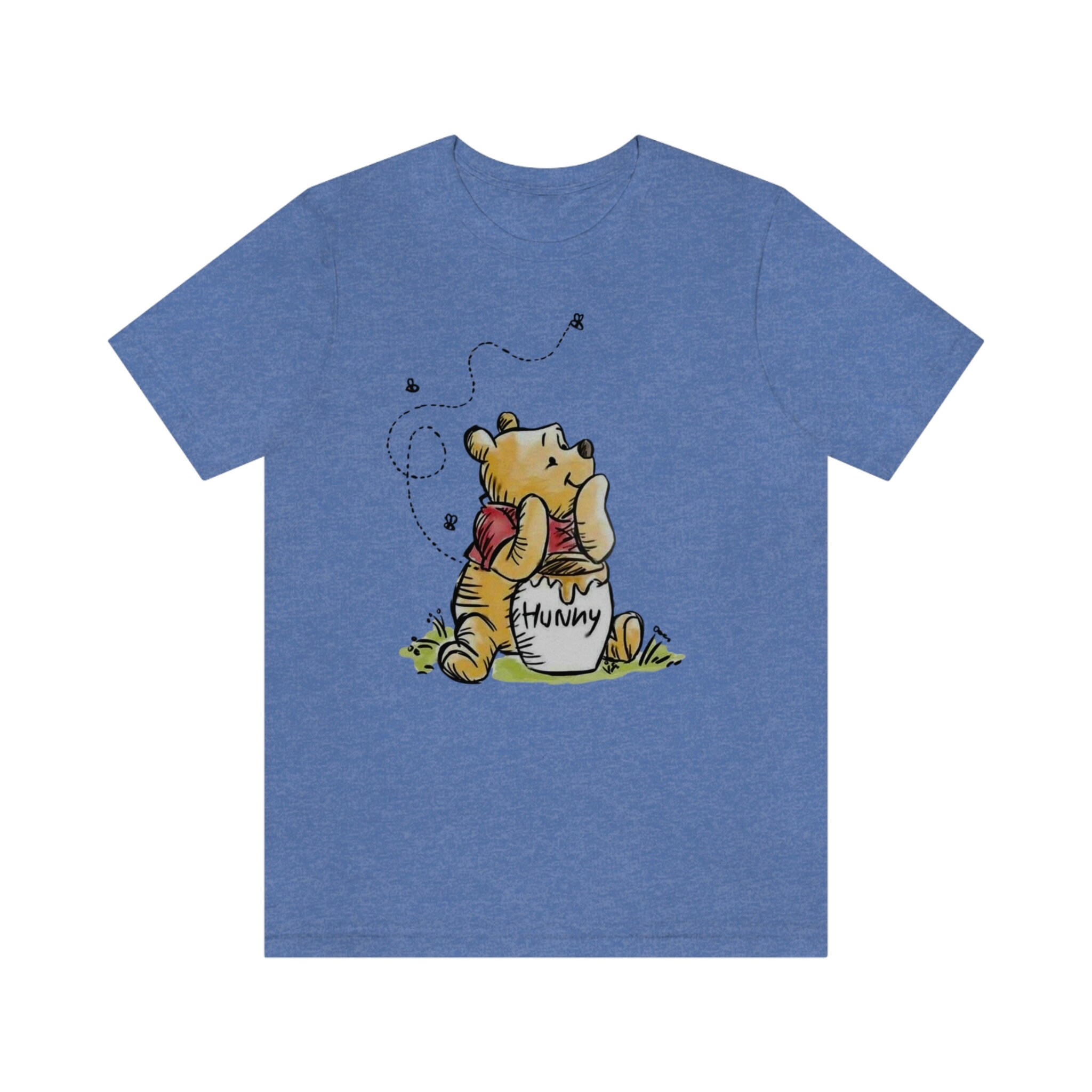 Winnie the Pooh With the Honey Pot T-shirt, Hunny Cartoon, Retro ...