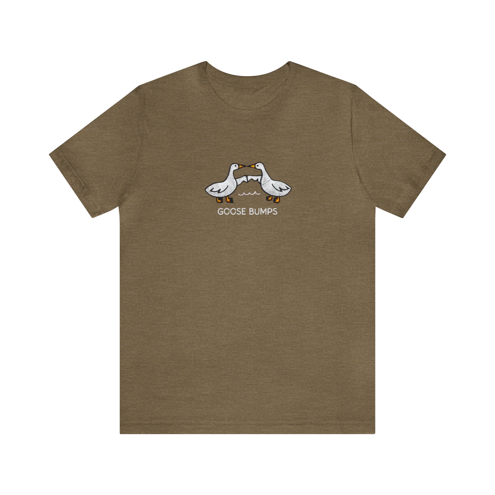 Goose Bumps Tee, Geese Bumping Fists, Goose Friends, Silly and Cute ...