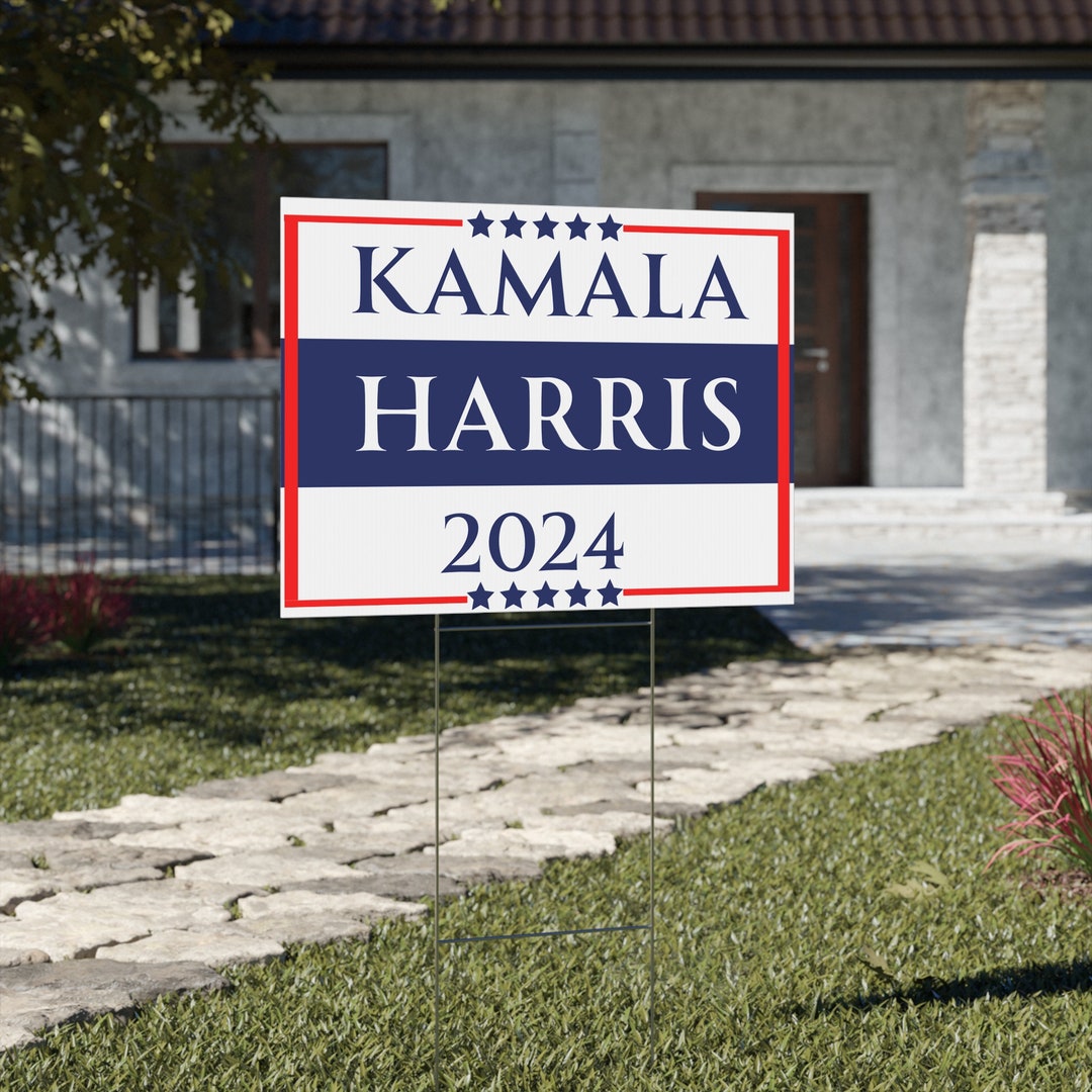 Kamala Harris 2024 Yard Sign, Political Sign, First Woman President ...